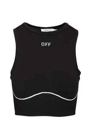 Off-White Off-stamp Sports Bra - Black