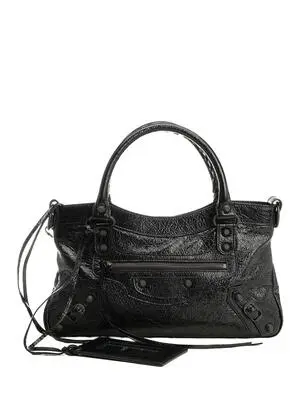Balenciaga Le City First Leather Bag - Black
