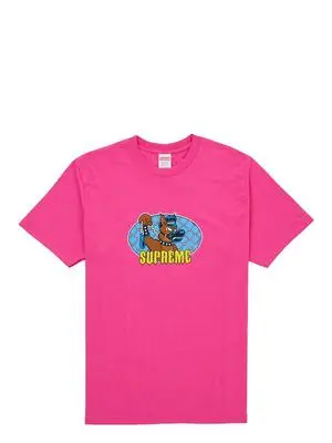 Supreme Leash Tee Shirt - Fuchsia
