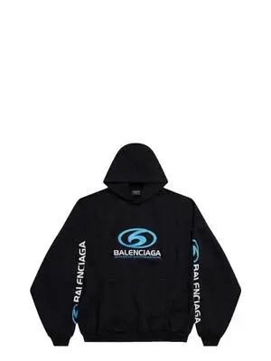 Balenciaga Surfer Logo Hoodie - Black