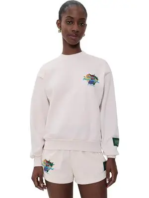 DANZY Farmers Market Crewneck Sweatshirt - Cream