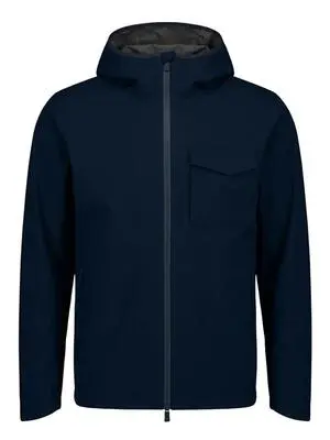 Herno Hooded Rain Jacket - Blue