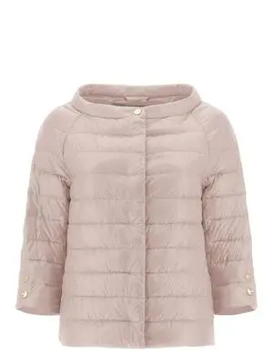 Herno Cropped Sleeve Down Jacket - Pink