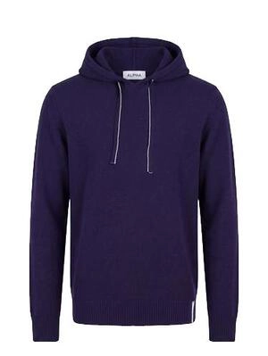 Alpha Studio ALPHA STUDIO Geelong Wool Hoodie Navy