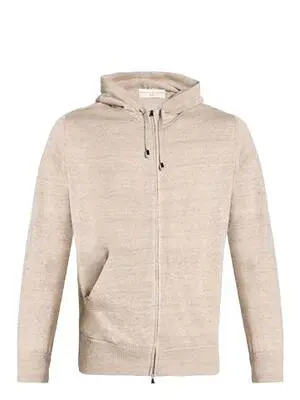 FILIPPO DE LAURENTIIS Linen & Cotton Blend Knit Cardigan - Sand