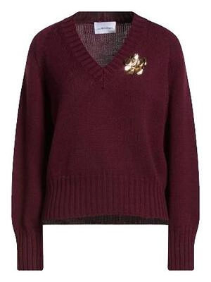 ANNA MOLINARI Sweater Size Wool - Plum