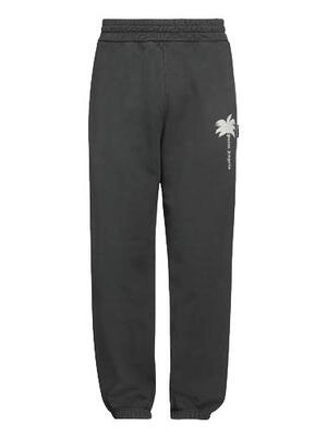 Palm Angels Pants Lead Size Cotton - Grey