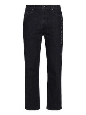 Karl Lagerfeld Tapered Jeans With Embellishments - Black