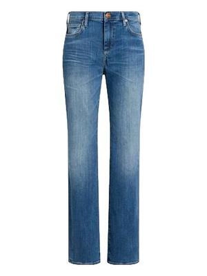 True Religion Flared Jeans In Medium Wash Denim - Blue
