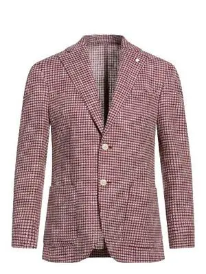 LUIGI BIANCHI MANTOVA Linen-cotton Blazer - Red