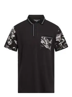 Versace Polo Shirt Size Cotton - Black