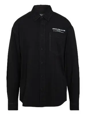 Versace Shirt Size Cotton - Black