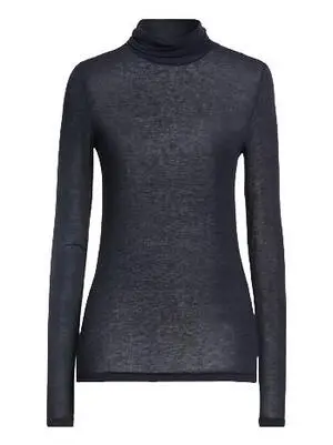 CARACTÈRE Long-sleeve Turtleneck Top - Blue