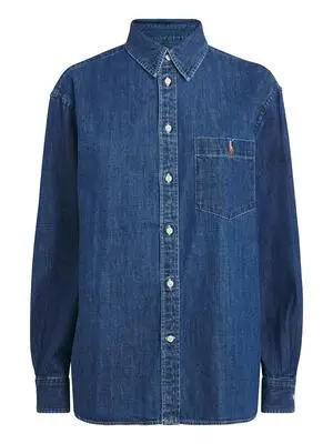 Polo Ralph Lauren Big Cotton Denim Shirt - Blue