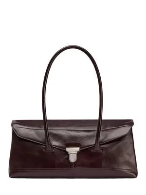 LEMAIRE Gear Shoulder Bag - Dark Eggplant