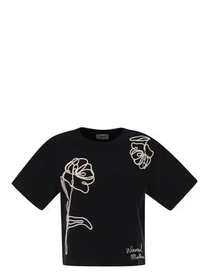 Max Mara Graphic Printed Crewneck T-shirt - No