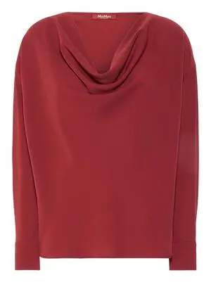Max Mara Mstottimo Long Sleeve Top - Ruby Colour