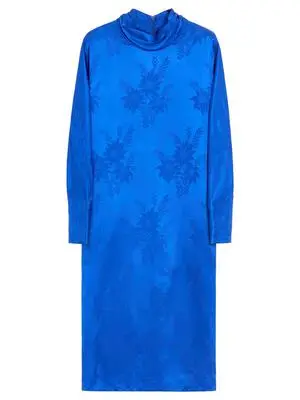 Valentino Garavani Jacquard Sunflowers Midi Dress - Blue