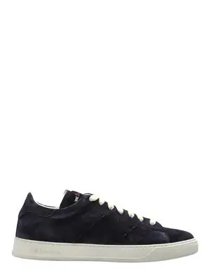 Kiton Suede Lace-up Sneakers - Navy Blue