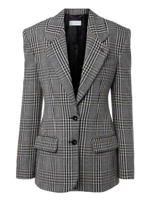 Stella McCartney Checked Wool Blazer - Multicoloured
