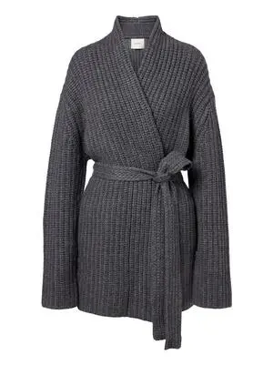 LISA YANG Lisa Yang Cashmere Wrap Cardigan Grey