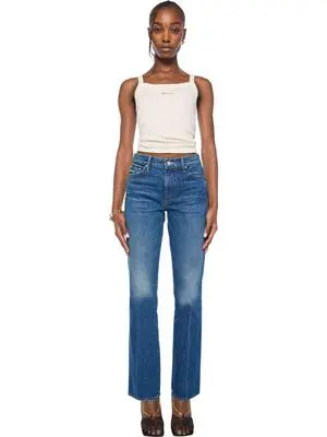 MOTHER The Outsider Sneak Bootcut Jeans - Blue