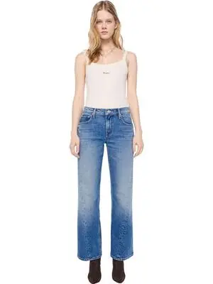 MOTHER Petites The Lil Bookie Twist Skimp Jeans Just An Animal - Blue
