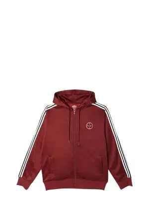 MARVEL Deadpool & Wolverine Zip-up Hooded Sweatshirt - Cabernet Deadpool