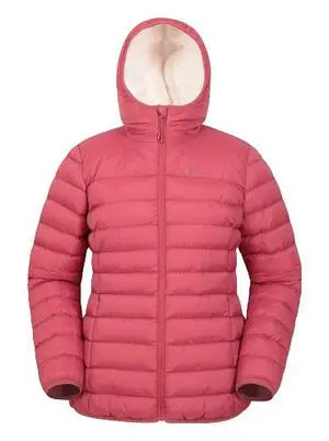 Mountain Warehouse Faux Fur Lined Padded Jacket - Rust
