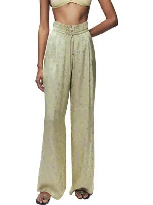 NOCTURNE Printed Wide Leg Trousers - Multi-colored