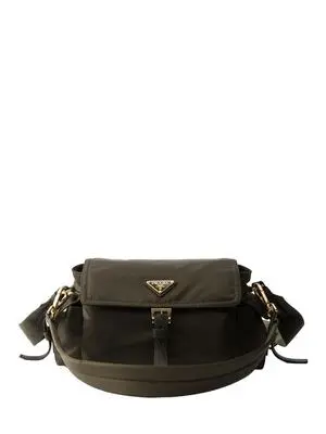 Prada Prada Medium Re-Nylon Shoulder Bag With Flap Green