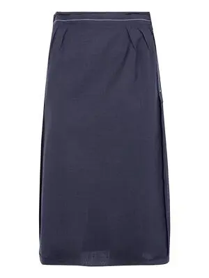 MAISON MARGIELA Wool Midi Skirt - Gray