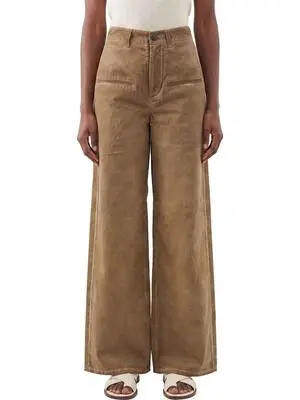 UMA WANG Wide Leg Trousers - Beige