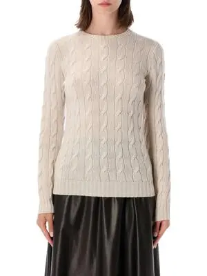 Ralph Lauren Cable Knit Pullover Sweater - Sand