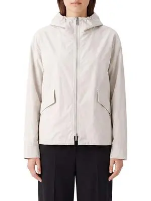 Studio Nicholson Zip Up Hooded Jacket - White