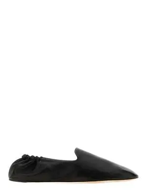 THE ROW Casa Lamb Nappa Loafers - Black