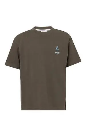 PERCIVAL Otto Oversized Cotton-jersey T-shirt - Charcoal