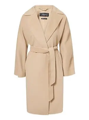 Max Mara Civada Double-faced Wool Robe Coat - Camel