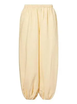 Faithfull The Brand Balloon Leg Linen Trousers - Daffodil