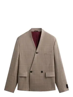 Kith X Giorgio Armani Single Breasted Collarless Jacket - Tan