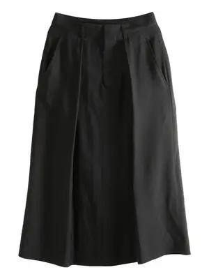 ANN DEMEULEMEESTER Yura Midi A-line Pleated Skirt - Black
