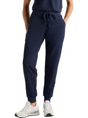 Quince Aeraflex Performance Scrub Joggers With Cargo Pocket - Deep Navy