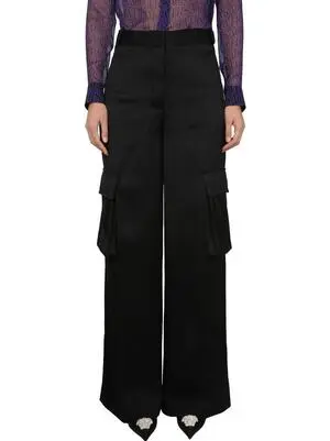 Versace Wide-leg Cargo Trousers - Black