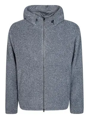 Herno Zip-up Hooded Fleece Jacket - Grigio