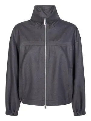 Pinko Bomber Jacket With Zip-up Front - Marrone