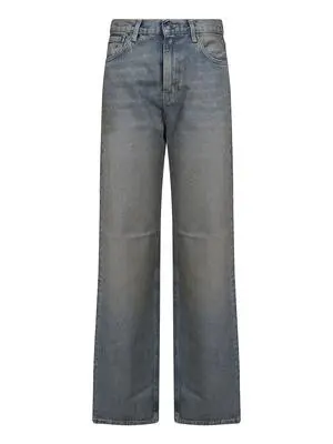 HAIKURE Fw26 Wide-leg Denim Trousers - Blu