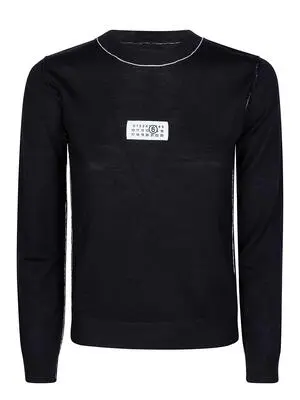 MAISON MARGIELA Fine Knit Crew Neck Sweater - Nero