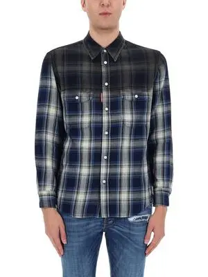 Dsquared2 Canadian Vintage Shirt - Blue