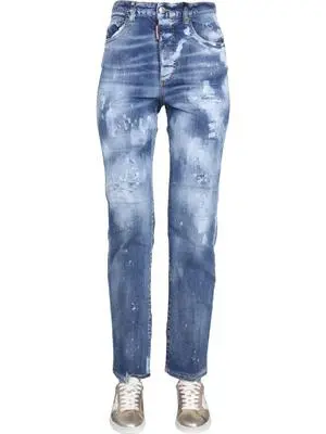 DSQUARED2 DSQUARED2 Denim Jeans With Concealed Button Closure