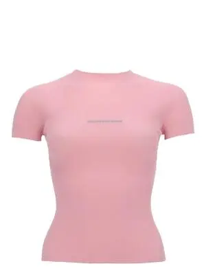 Alexander Wang Ribbed Mock Neck Top - Pink